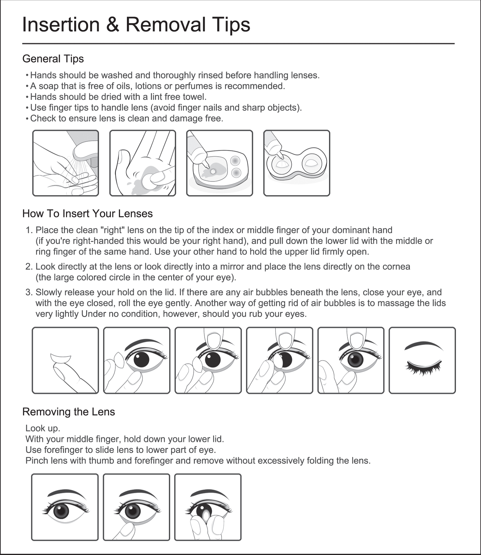 Lens Instructions
